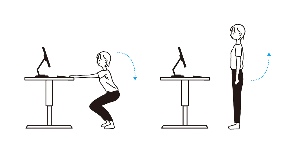 10 Standing Desk Exercises to Increase Your Energy Level | Ergonomic ...