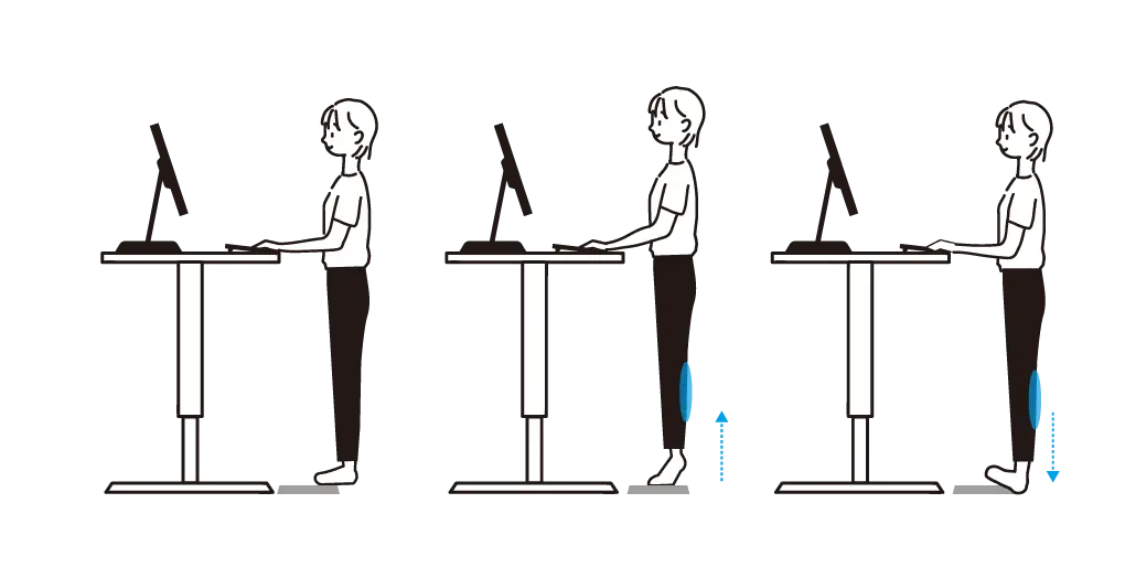 10 Standing Desk Exercises to Increase Your Energy Level | Ergonomic ...