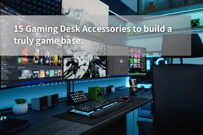 Using 15 Gaming Desk Accessories to build a truly game base. | Setup ...