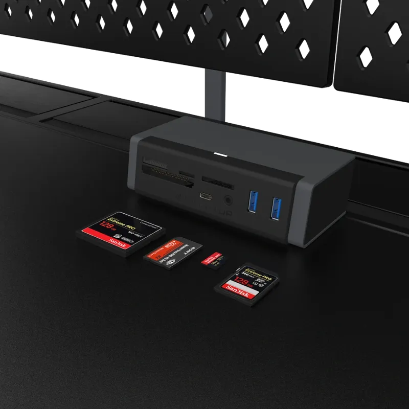 Clamp-On USB‑C Hub for Desks with SD/MicroSD & USB‑A Ports | Other ...